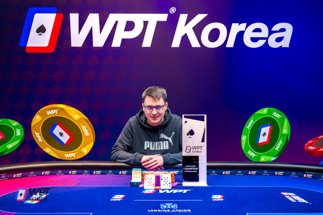 Hungary's Mate Hanusi Wins WPT Korea 2024 Main Event (~$321,782) | LifeOfPoker