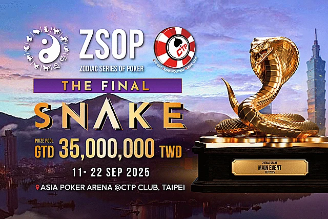 ZSOP Final Snake Launches Today At CTP Asia Poker Arena For 12 Days of ...