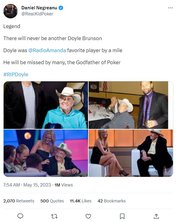 In Memory of Doyle "Texas Dolly" Brunson | LifeofPoker