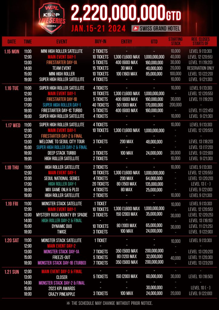 WPL KSOP Seoul | LifeOfPoker